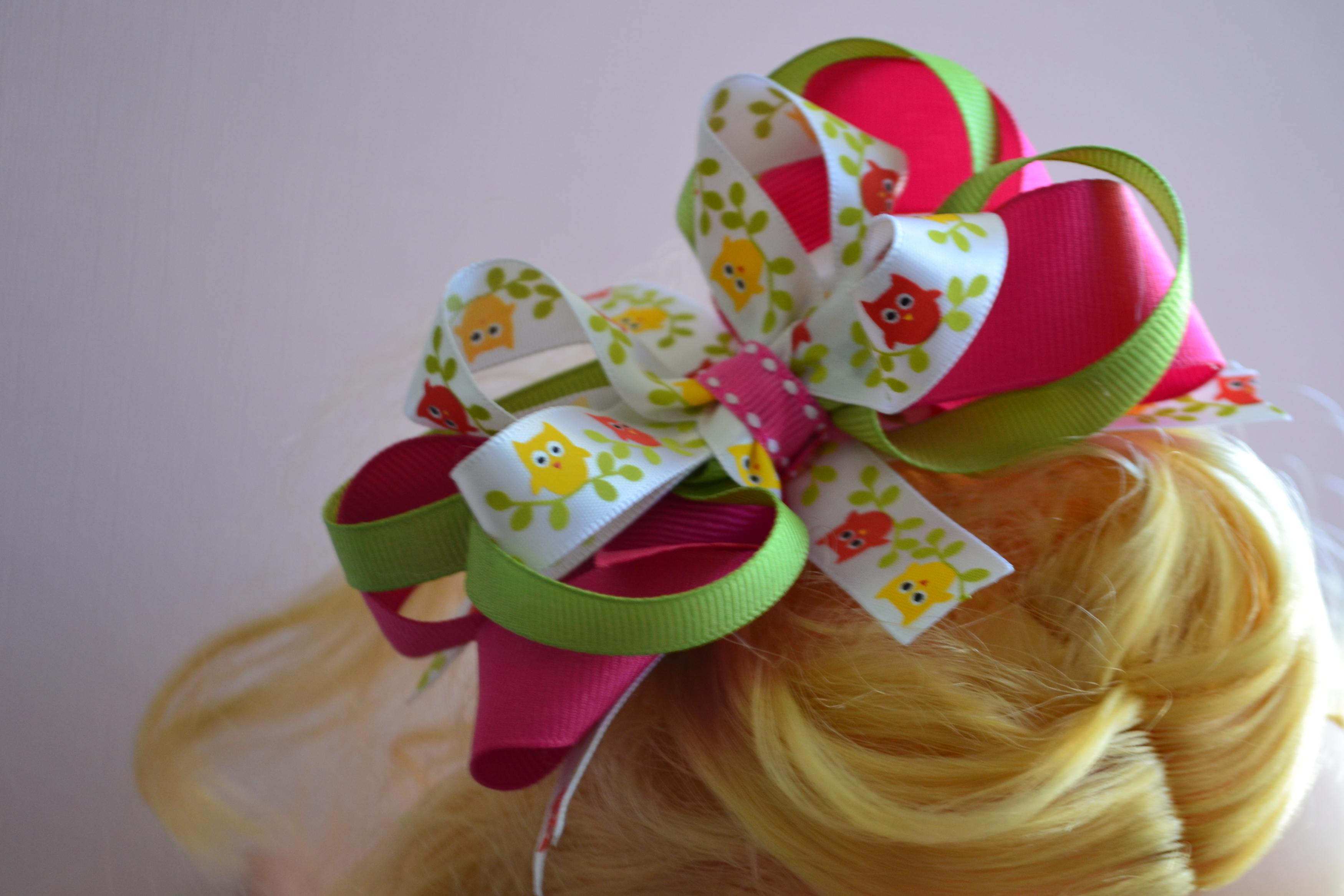 Green Owl Bow on Luulla